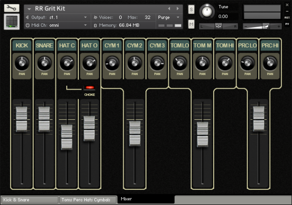 Grit Kit - vintage digital drum machine for Kontakt