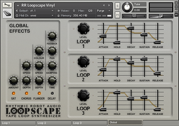 Loopscape Vinyl - Kontakt synthesizer sampled from vinyl discs