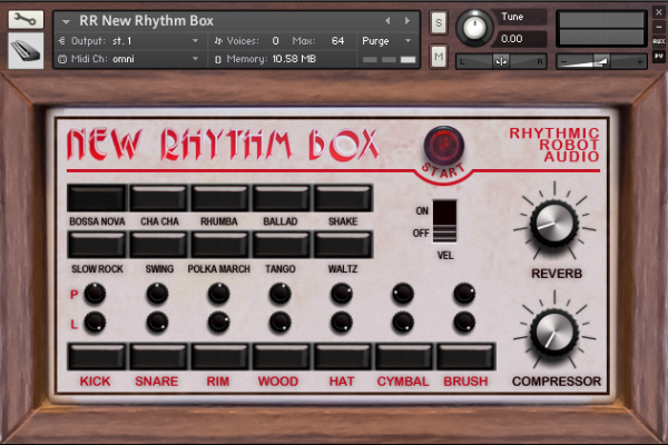 New Rhythm Box - vintage analog drum machine for Kontakt