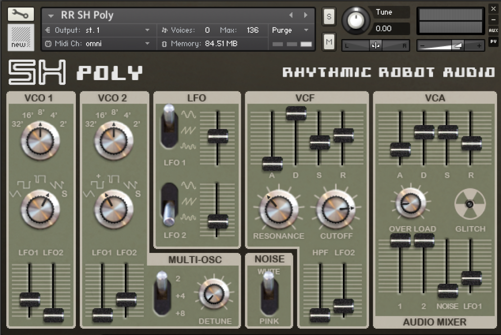 Rhythmic Robot Keyboard Vault: vintage Kontakt instruments